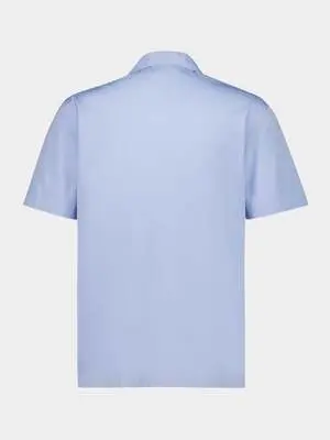 Dolce & Gabbana Celeste Short-sleeve Cotton Shirt