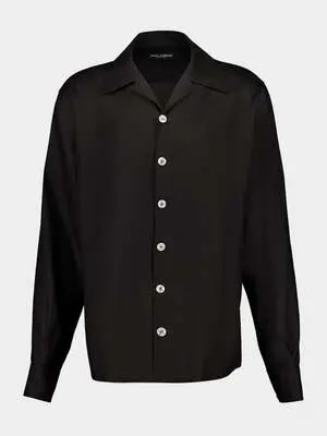 Dolce & Gabbana Hawaii Linen Canvas Shirt