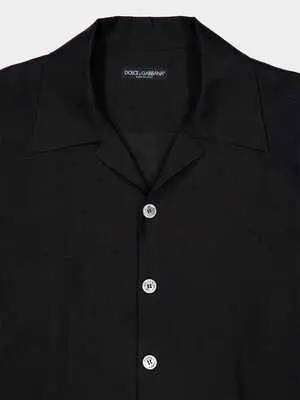 Dolce & Gabbana Hawaii Linen Canvas Shirt