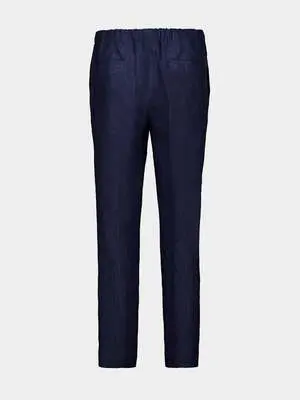 PIACENZA CASHMERE 1733 Linen Straight Leg Pants
