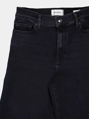 FRAME Le Slim Palazzo Jeans - Black