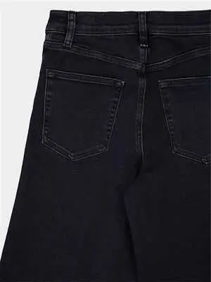 FRAME Le Slim Palazzo Jeans - Black