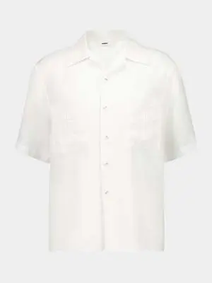 Commas Oversized Linen Patch Pocket Shirt
