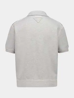 Prada Cotton Polo Shirt With Mother-of-pearl Buttons