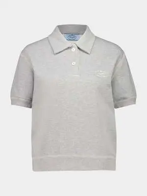 Prada Cotton Polo Shirt With Mother-of-pearl Buttons