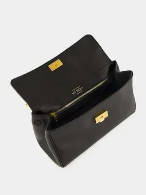 Dolce & Gabbana My Sicily Leather Handbag - Black