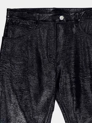 COURREGES Navy Reedition Vinyl 5-pocket Pants - Blue