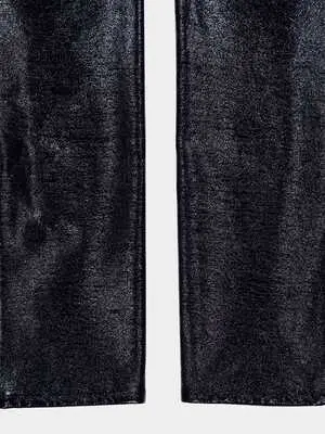 COURREGES Navy Reedition Vinyl 5-pocket Pants - Blue