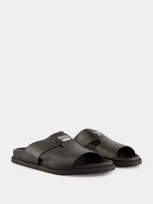 Dolce & Gabbana Calfskin Slide Sandals