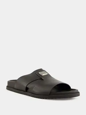 Dolce & Gabbana Calfskin Slide Sandals