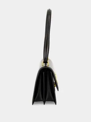 Valentino Garavani Vain Calfskin Top Handle Bag - Black