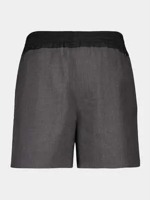 Miu Miu Ardesia Superfine Wool Shorts
