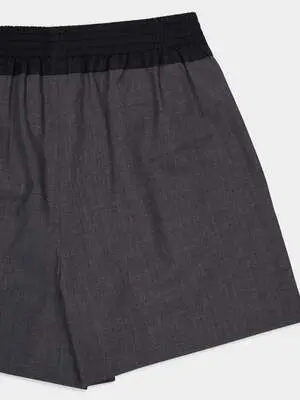 Miu Miu Ardesia Superfine Wool Shorts