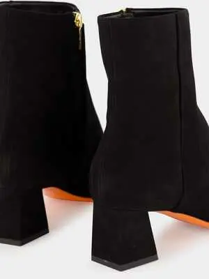 Santoni Leather Marta Ankle Boots