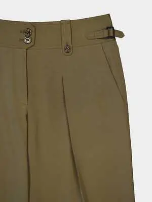 TOM FORD Pleated Crepe De Chine Wide Leg Trousers