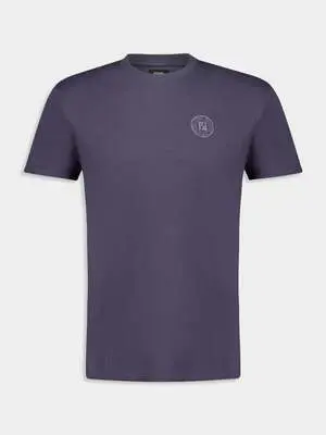 Fendi Dark Ff Postcards Cotton T-shirt - Blue
