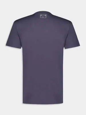 Fendi Dark Ff Postcards Cotton T-shirt - Blue
