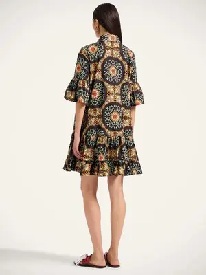 La DoubleJ Choux Tiered Mini Dress - Multicolour