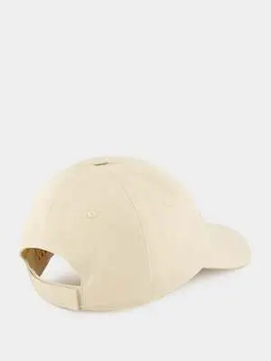 Marni Cotton Logo Baseball Cap - Cream