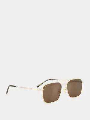 Gucci Aviator Sunglasses - Gold