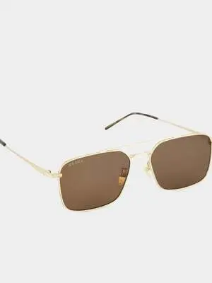 Gucci Aviator Sunglasses - Gold