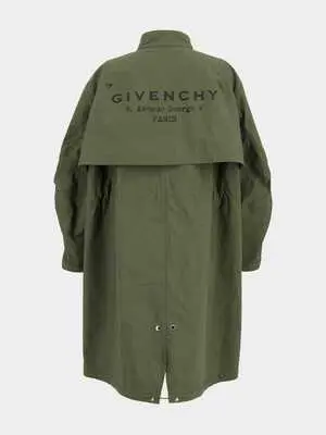 Givenchy Cotton Parka With Stamp Print