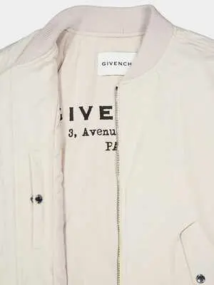 Givenchy Cotton Bomber Jacket - Beige