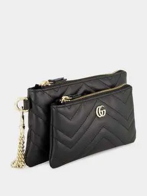 Gucci Gg Marmont Small Pouch With Chain