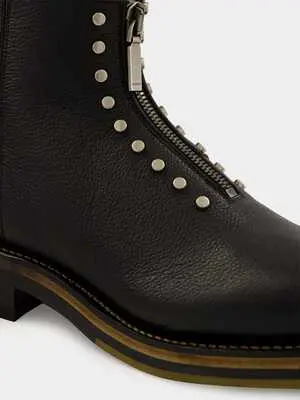Alexander McQueen Calf Leather Maker Zip Boots