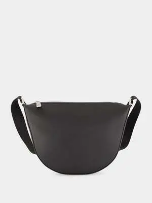 Fendi Leather Ff Squared Melon Bag - Black