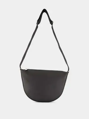 Fendi Leather Ff Squared Melon Bag - Black