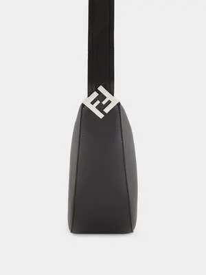 Fendi Leather Ff Squared Melon Bag - Black
