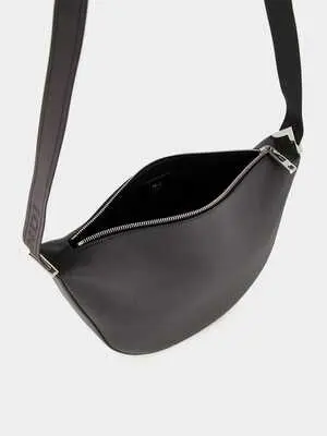 Fendi Leather Ff Squared Melon Bag - Black