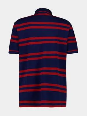 Valentino Garavani And Red Cotton Polo With Embroidery