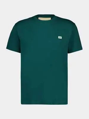 Valentino Garavani Darkwood Cotton Jersey T-shirt With Vlogo Patch - Green