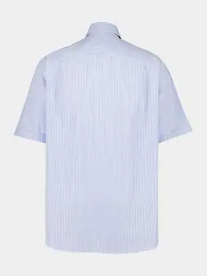 Valentino Garavani Sky Cotton Shirt With Embroidery - Blue