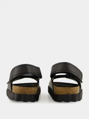 FERRAGAMO Kamakura Ornament Double Buckle Sandals