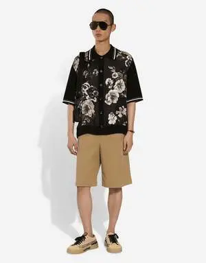 Dolce & Gabbana Cotton Drill Bermuda Shorts - Beige