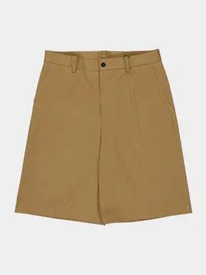 Dolce & Gabbana Cotton Drill Bermuda Shorts - Beige