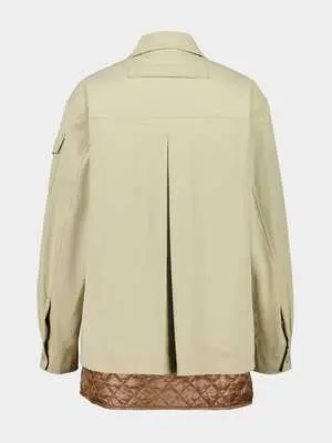 Moncler Felci Padded Shirt Jacket - Beige
