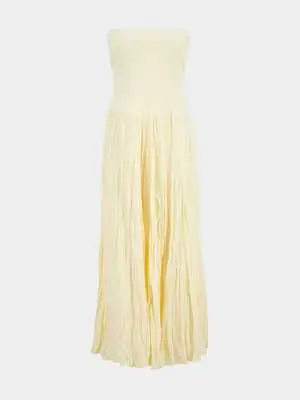 Johanna Ortiz Linen Maxi Skirt - Cream