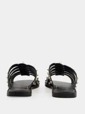 CHRISTIAN LOUBOUTIN Charja Studded Flat Mules