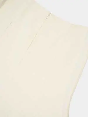 Gabriela Hearst Silk Tweed Maxi Skirt - Cream