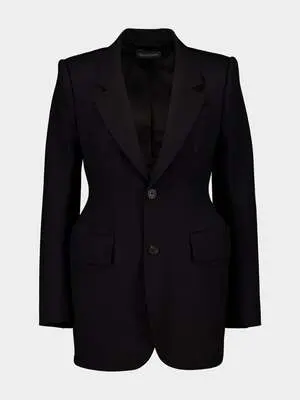 Balenciaga Wool Twill Hourglass Jacket