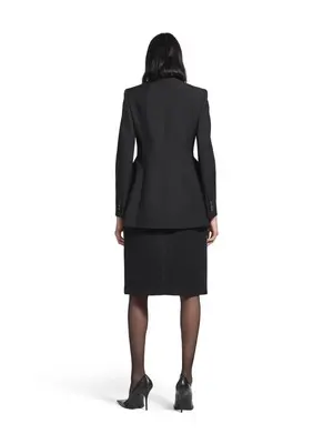 Balenciaga Wool Twill Hourglass Jacket