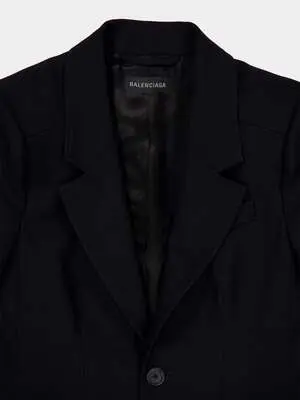 Balenciaga Wool Twill Hourglass Jacket