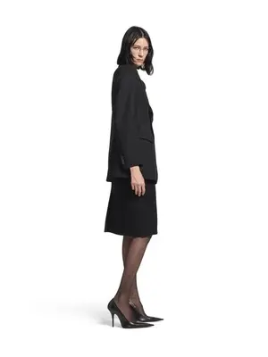 Balenciaga Wool Twill Hourglass Jacket