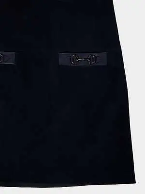 Gucci Halterneck Suede Dress