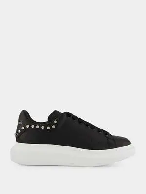 Alexander McQueen Studded Leather Low-top Sneakers - Black