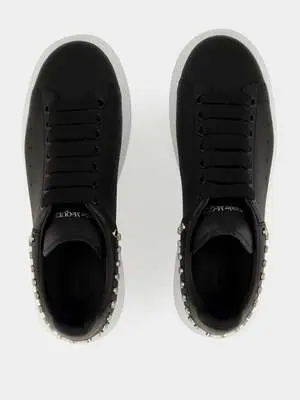 Alexander McQueen Studded Leather Low-top Sneakers - Black